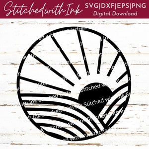 Wave Svg, Ocean SVG, Sun Svg, Sunshine Svg, Lake Svg, Sunset Svg ...