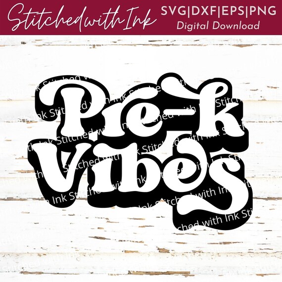 Preschool Svg Pre K Svg Retro Svg Pre K Teacher Svg - Etsy