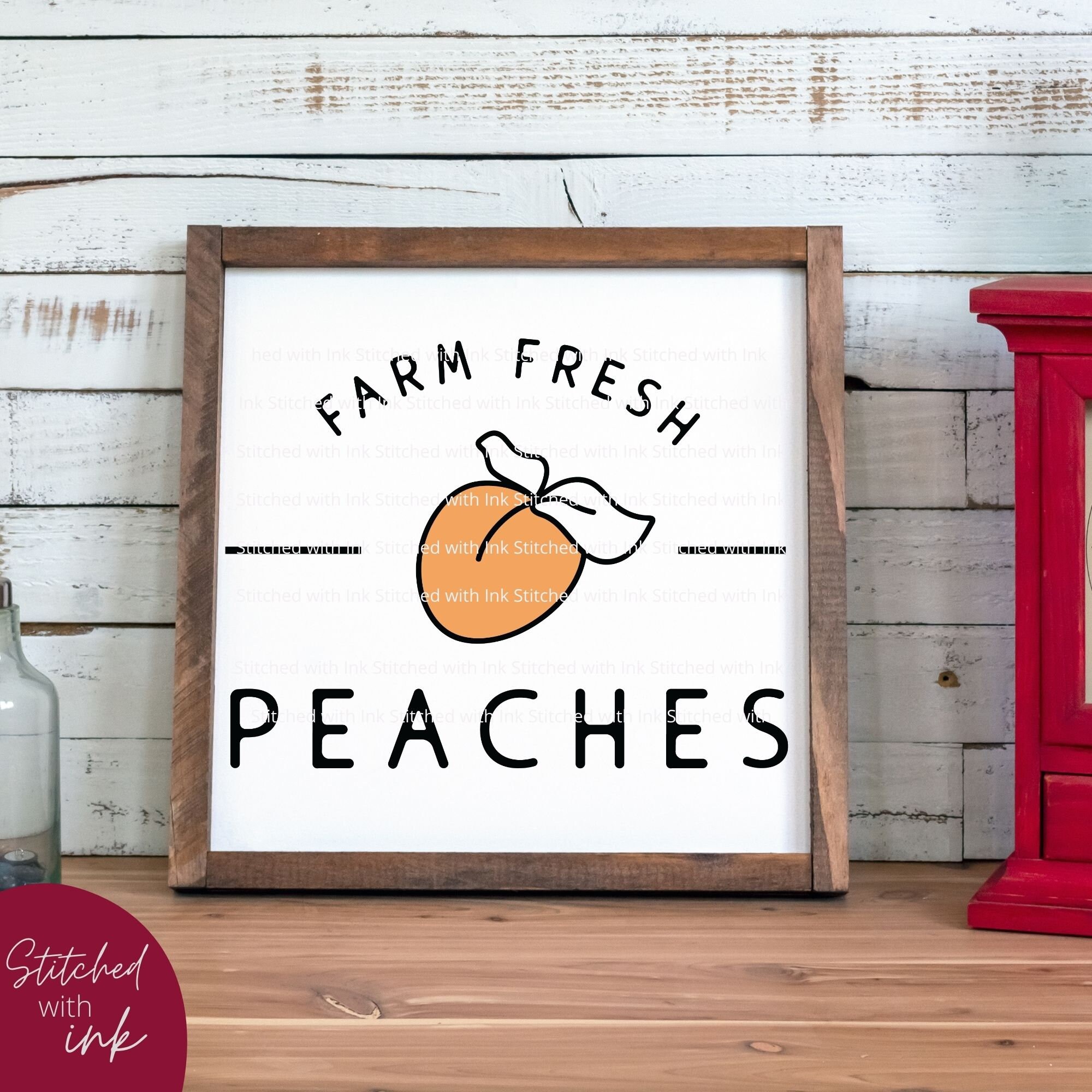 Farm Fresh Sign Svg Peach Svg Farm Fresh SVG Farmers Market - Etsy