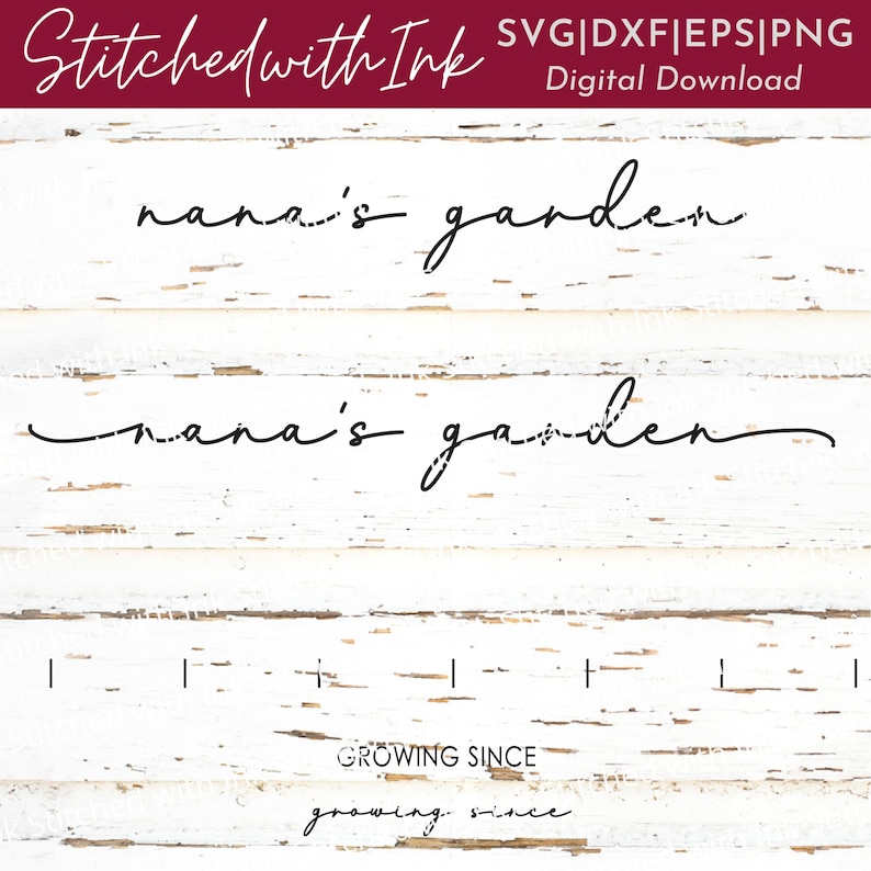 Nana SVG Birth Month Flower SVG Nanas Garden Sign Mothers - Etsy
