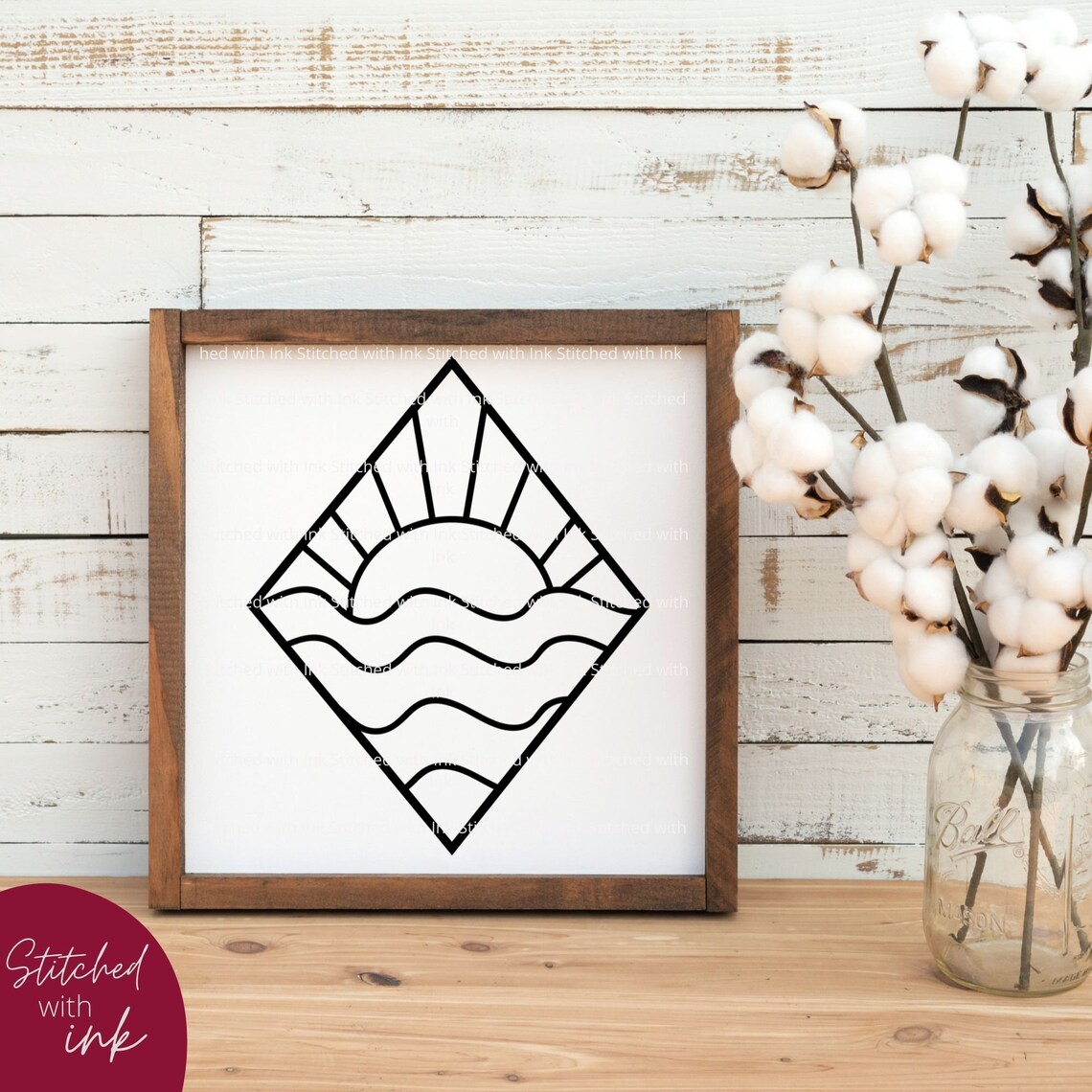 Wave Svg Ocean SVG Sun Svg Sunshine Svg Lake Svg Sunset | Etsy