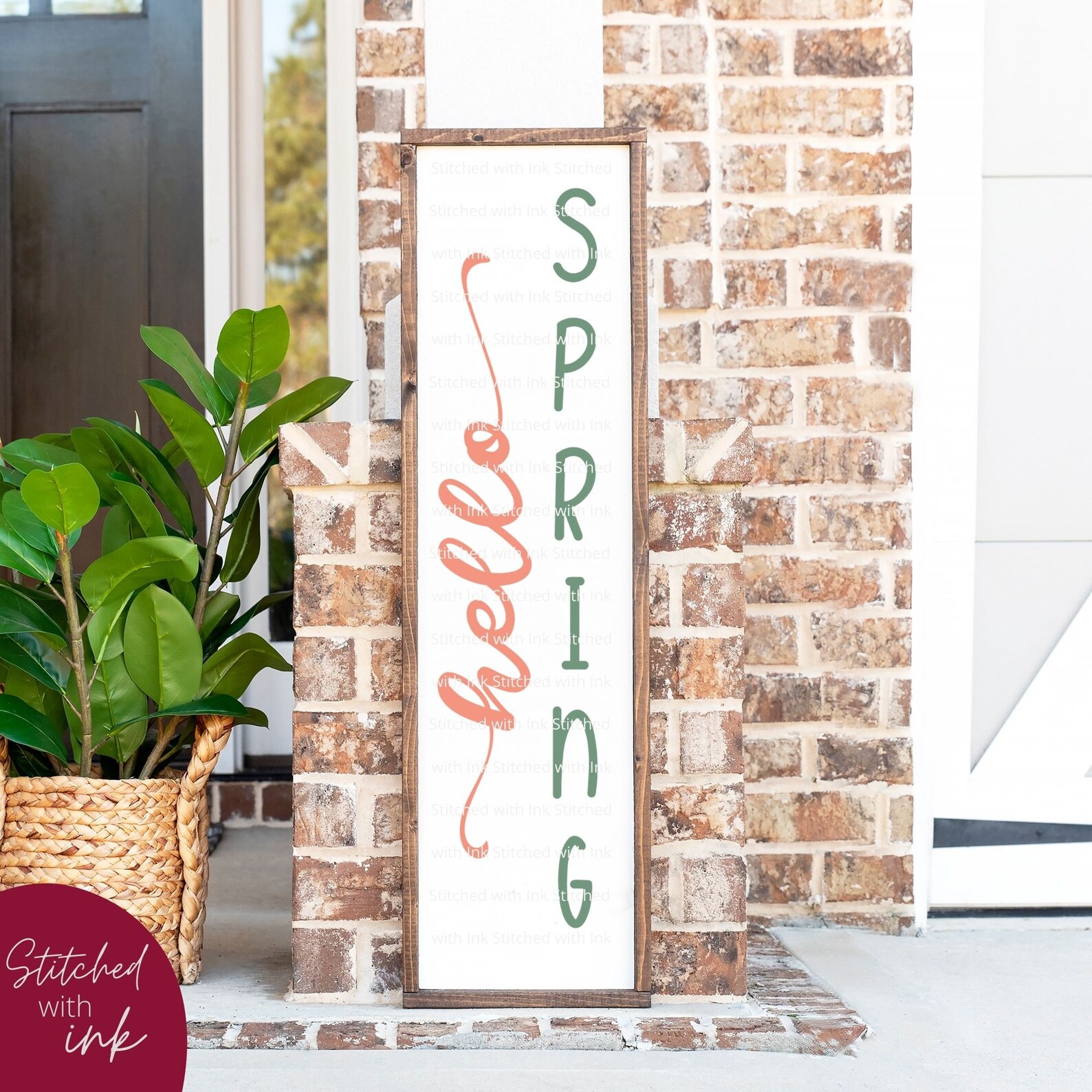 Hello Spring Svg Spring Vertical Svg Vertical Welcome SVG | Etsy