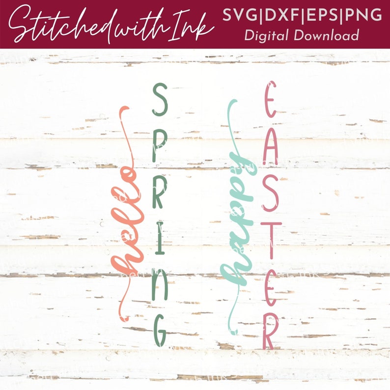 Hello Spring Svg Spring Vertical Svg Vertical Welcome SVG | Etsy
