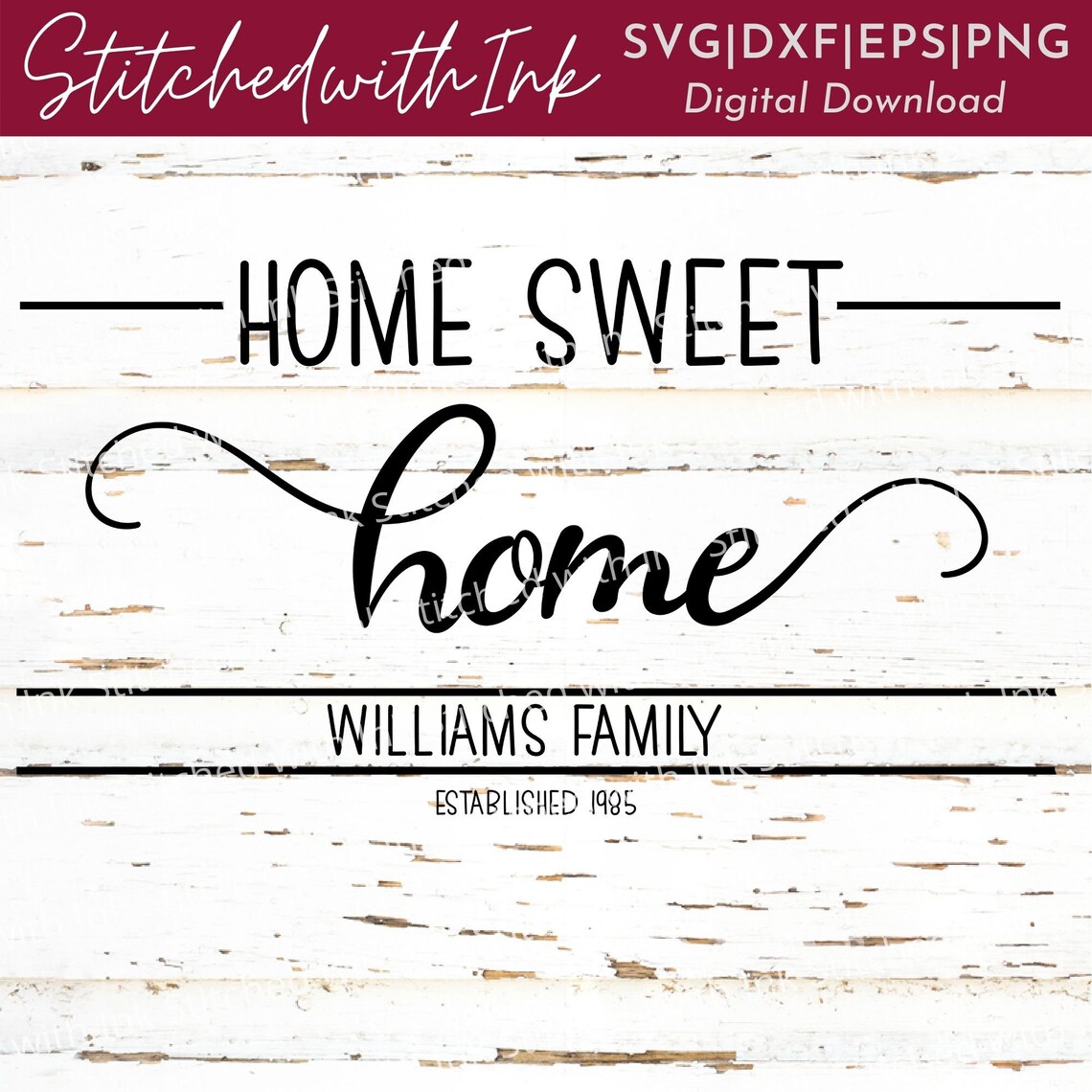 Home Sweet Home SVG Last Name SVG Home Svg Home Sweet - Etsy