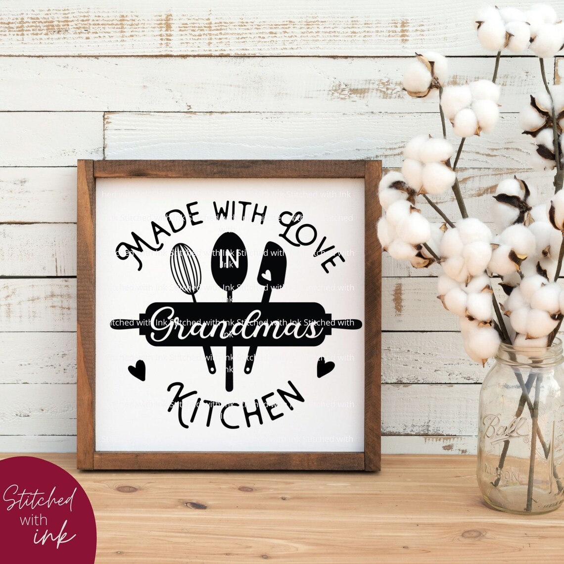 Grandmas Kitchen SVG Kitchen Sign Svg Made With Love Svg | Etsy