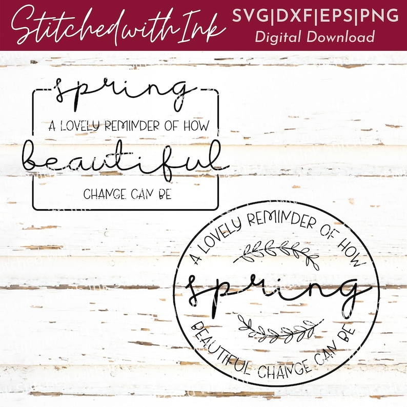 Spring Circle Svg Spring Svg Spring Svg Bundle Spring - Etsy