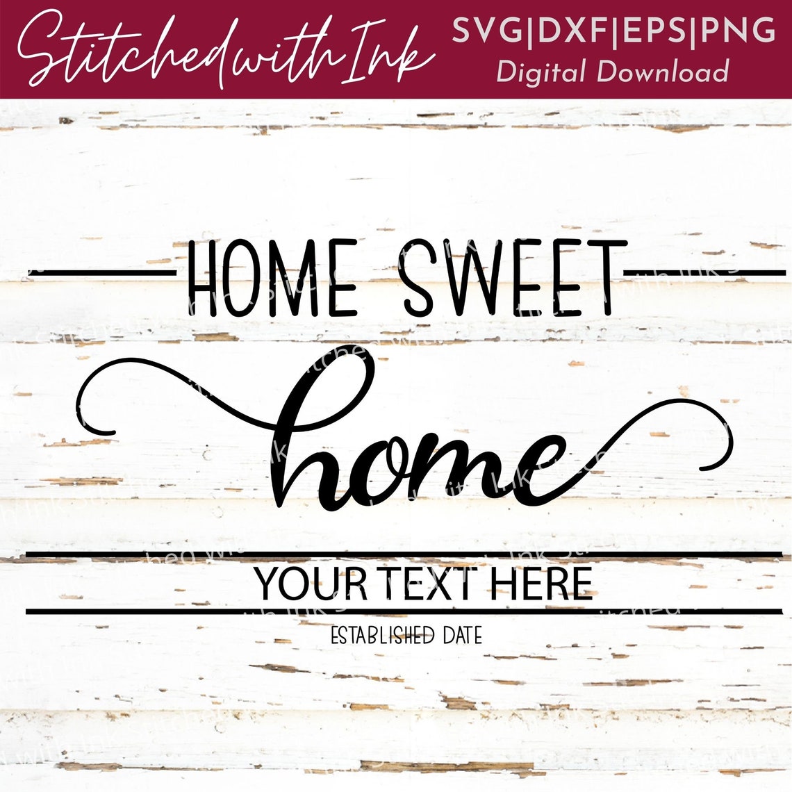 Home Sweet Home SVG Last Name SVG Home Svg Home Sweet | Etsy