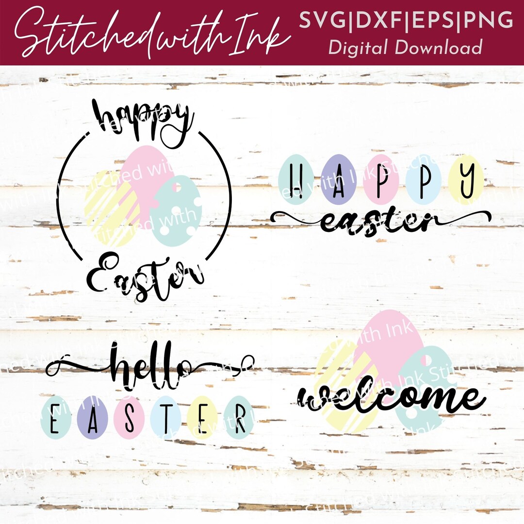 Happy Easter Svg, Easter Svg Bundle, Easter Egg Svg, Happy Easter Png ...