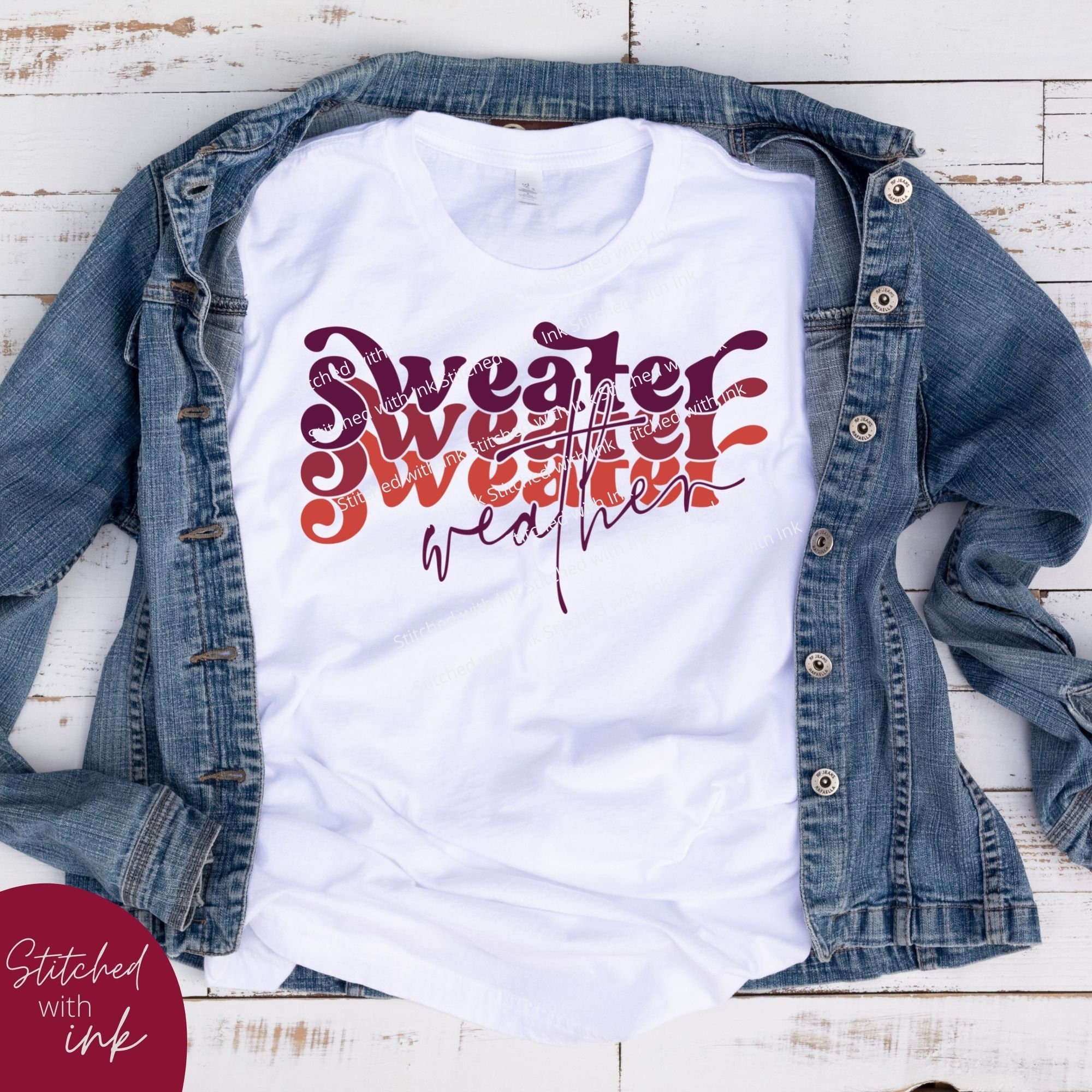 Sweater Weather PNG, Sweater Weather SVG, Retro Font Svg, Fall Svg ...