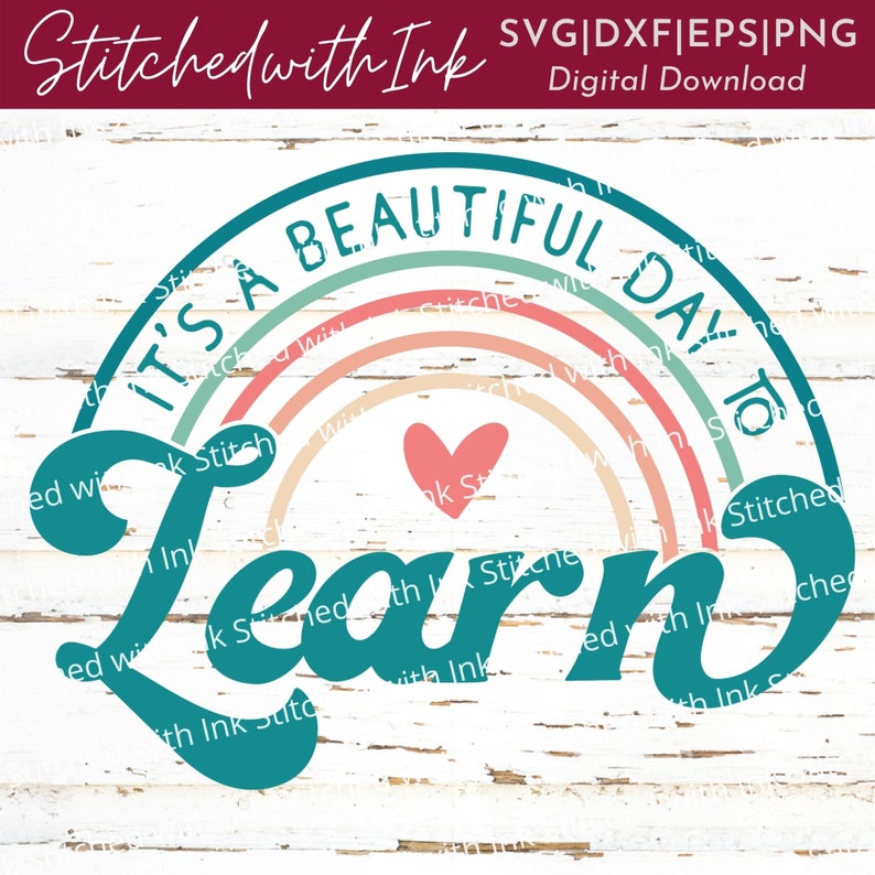 It's a Beautiful Day to Learn SVG Teacher Shirts Svg - Etsy