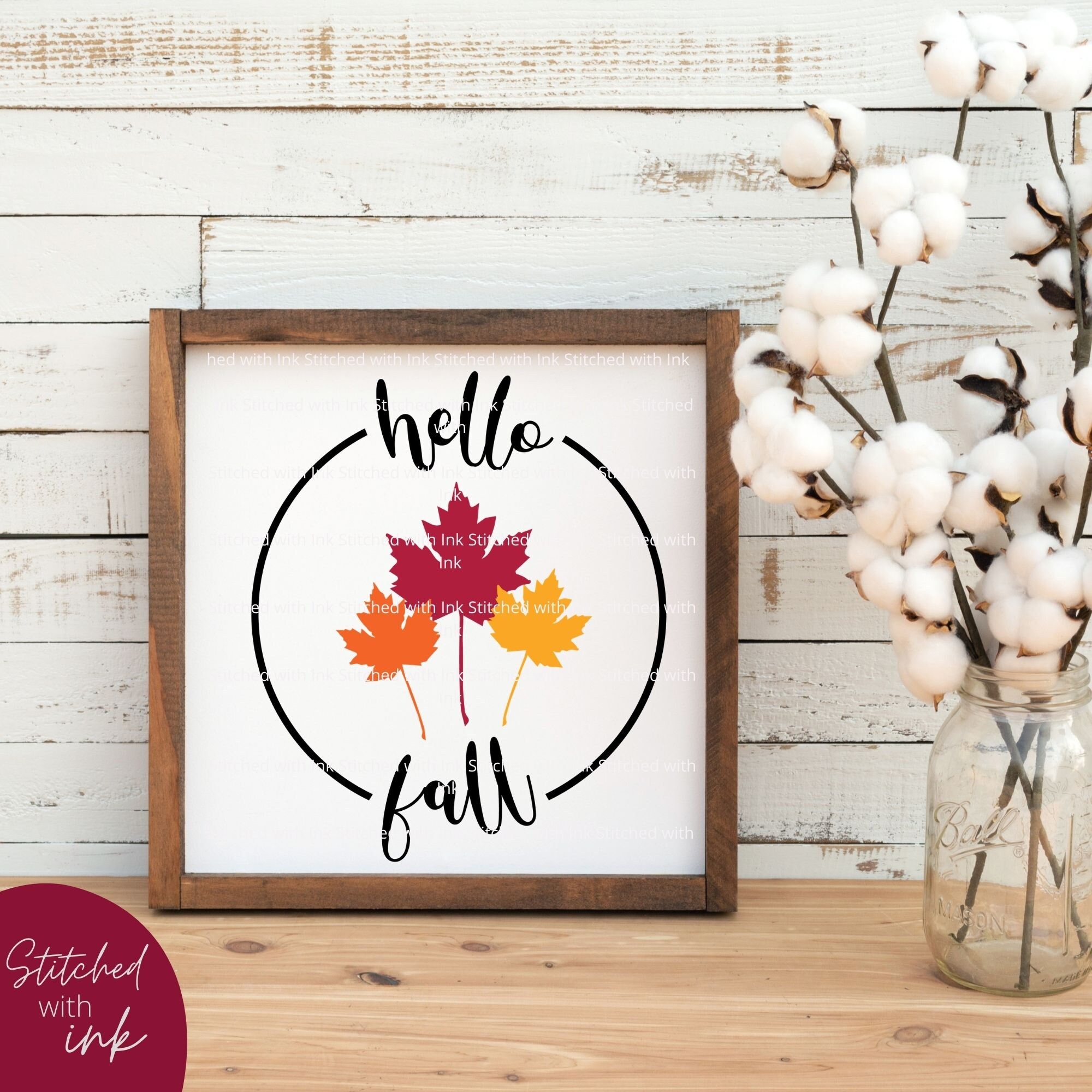 Hello Fall Svg Hello Fall Png Leaves Svg Fall Svg Fall Svg - Etsy