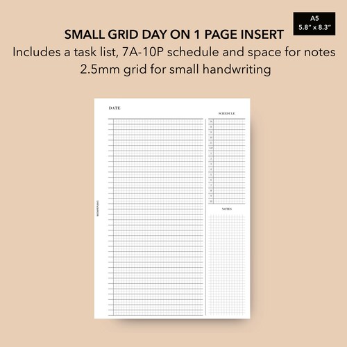 Daily Planner Printable/planner Inserts/planner Pages/undated | Etsy