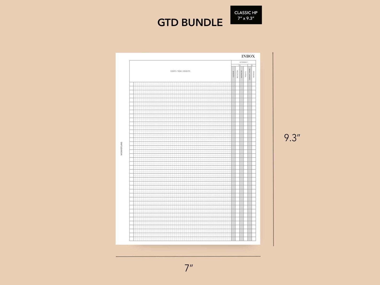 Classic Happy Planner Getting Things Done Printable Planner | Etsy