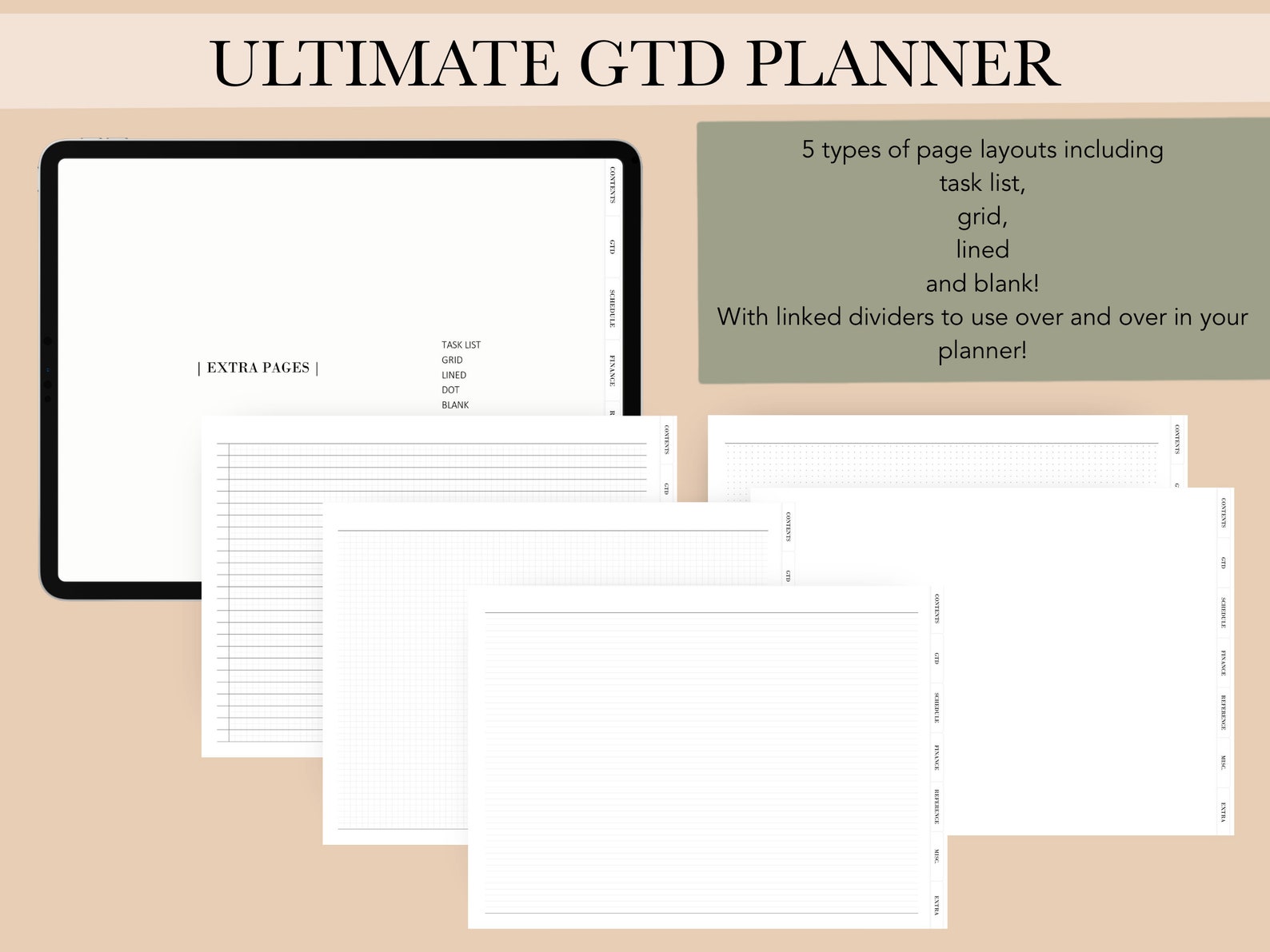 Ultimate GTD Digital Planner for Goodnotes and Notability, Getting ...