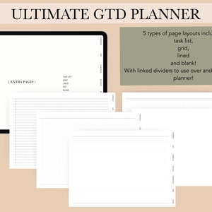 Ultimate GTD Digital Planner for Goodnotes and Notability, Getting ...