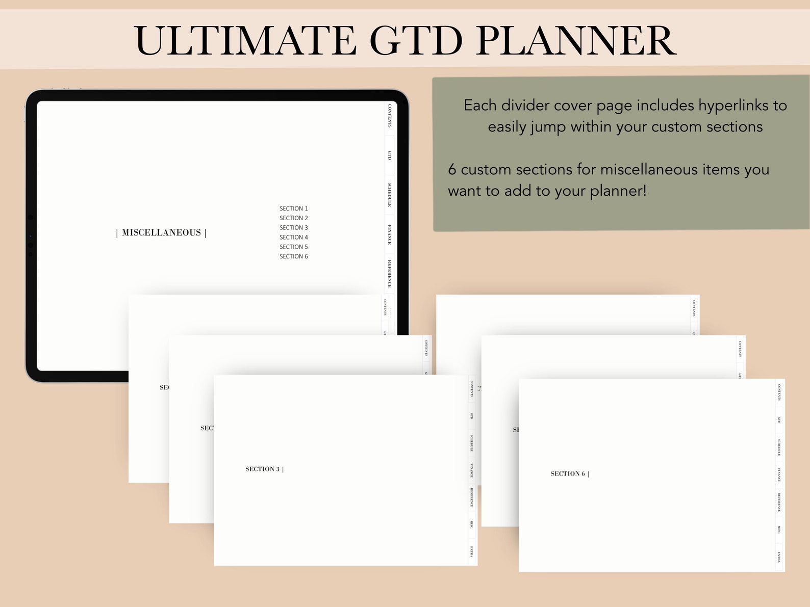 Ultimate GTD Digital Planner for Goodnotes and Notability, Getting ...