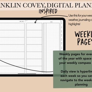 Franklin Covey Inspired Digital Planner, Digital Franklin Planner ...