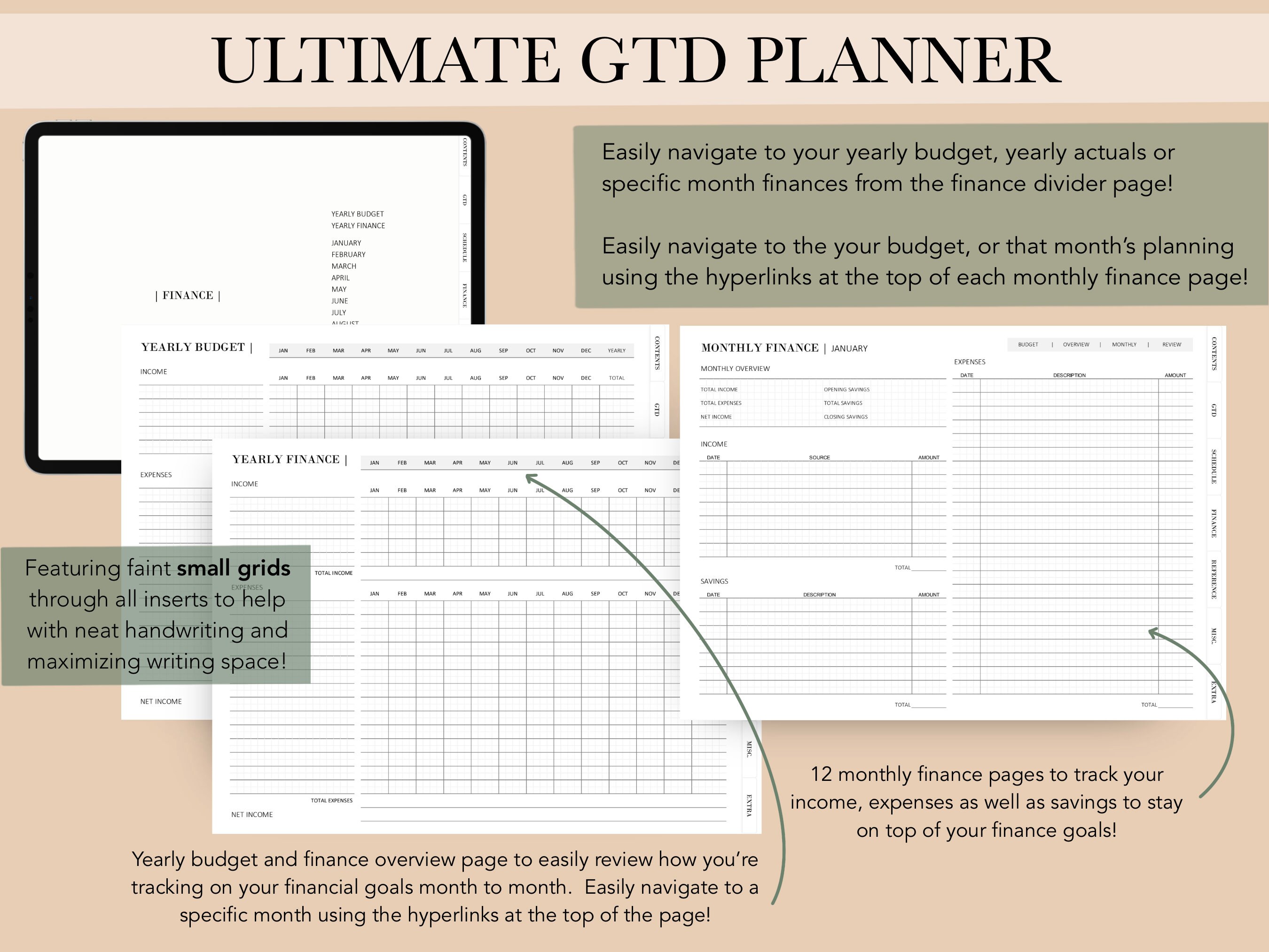 Ultimate GTD Digital Planner for Goodnotes and Notability, Getting ...