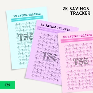 2K Savings Challenge Printable | Budget Binder Insert | A6 Cash ...