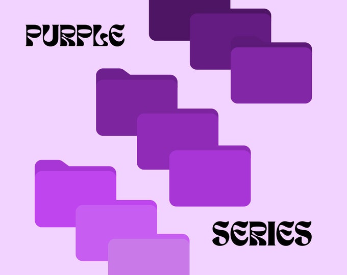 12 Purple Gingham Folder Icons With 6 Bonus Wallpapers for Mac Windows ...
