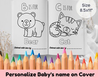 Baby First Coloring Book - Etsy
