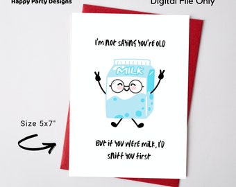 Happy Birthday Card You Old - Etsy