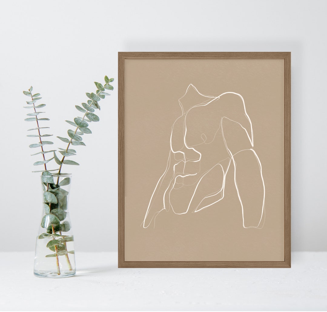Abstract Torso Line Art Minimalist Art Instant Download - Etsy