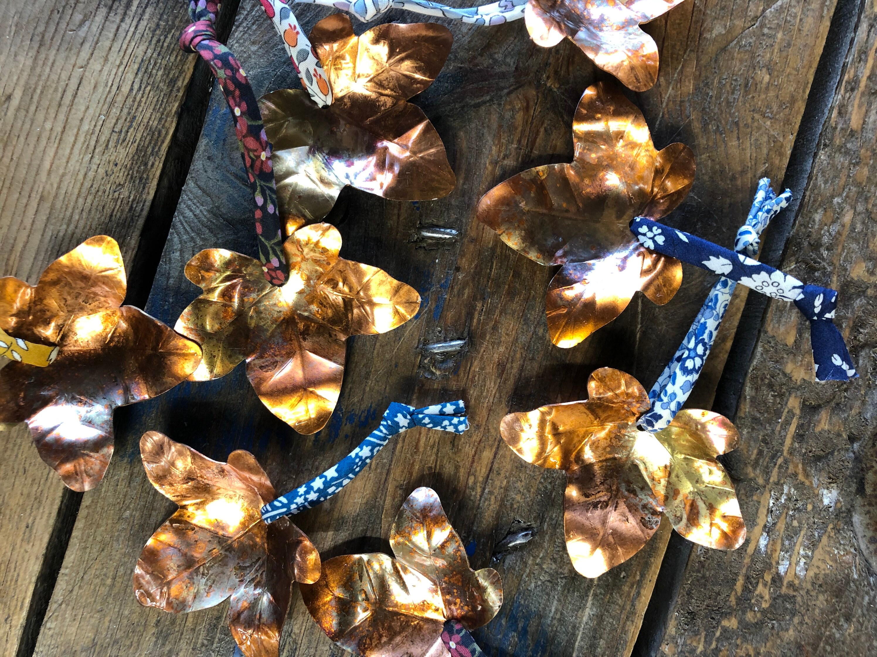 Copper Ivy Leaf - Etsy UK
