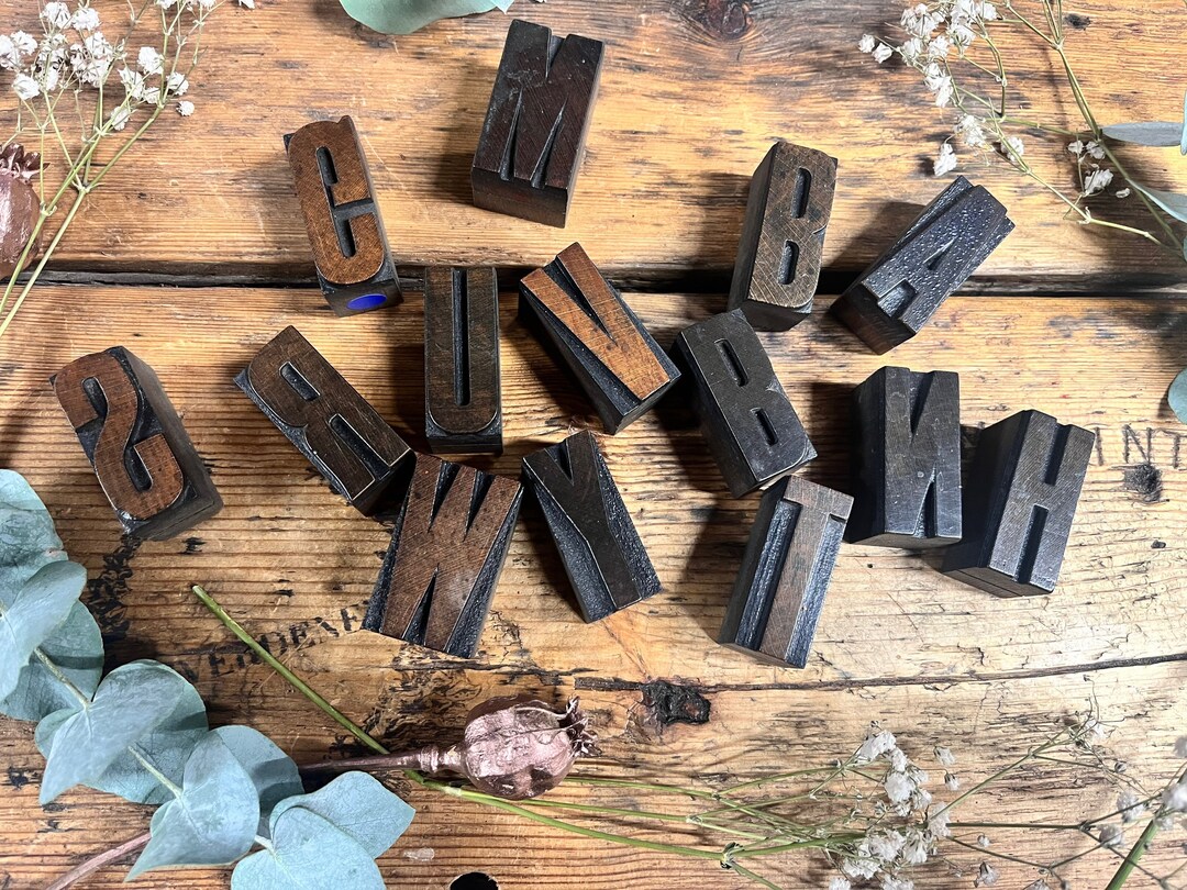 1 1/2” Wooden Print Block - Etsy