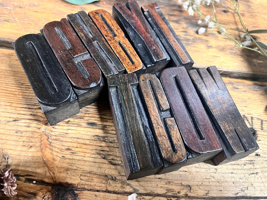 68mm Skinny Wooden Printer Blocks - Etsy