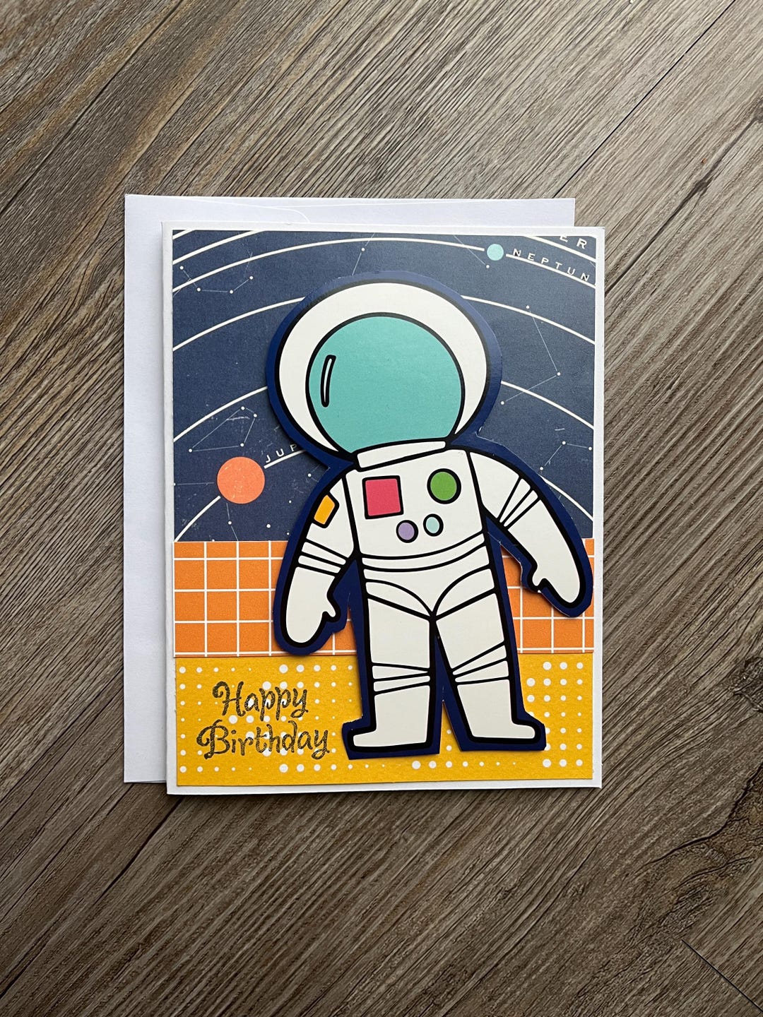 Astronaut Birthday Card, Space Card, Greeting Card, Boy Birthday, Girl ...