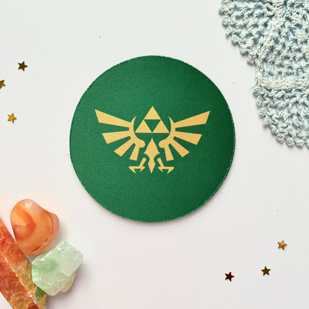 Hyrule Crest Coasters | Zelda Themed Aesthetic Gaming Decor for Office ...