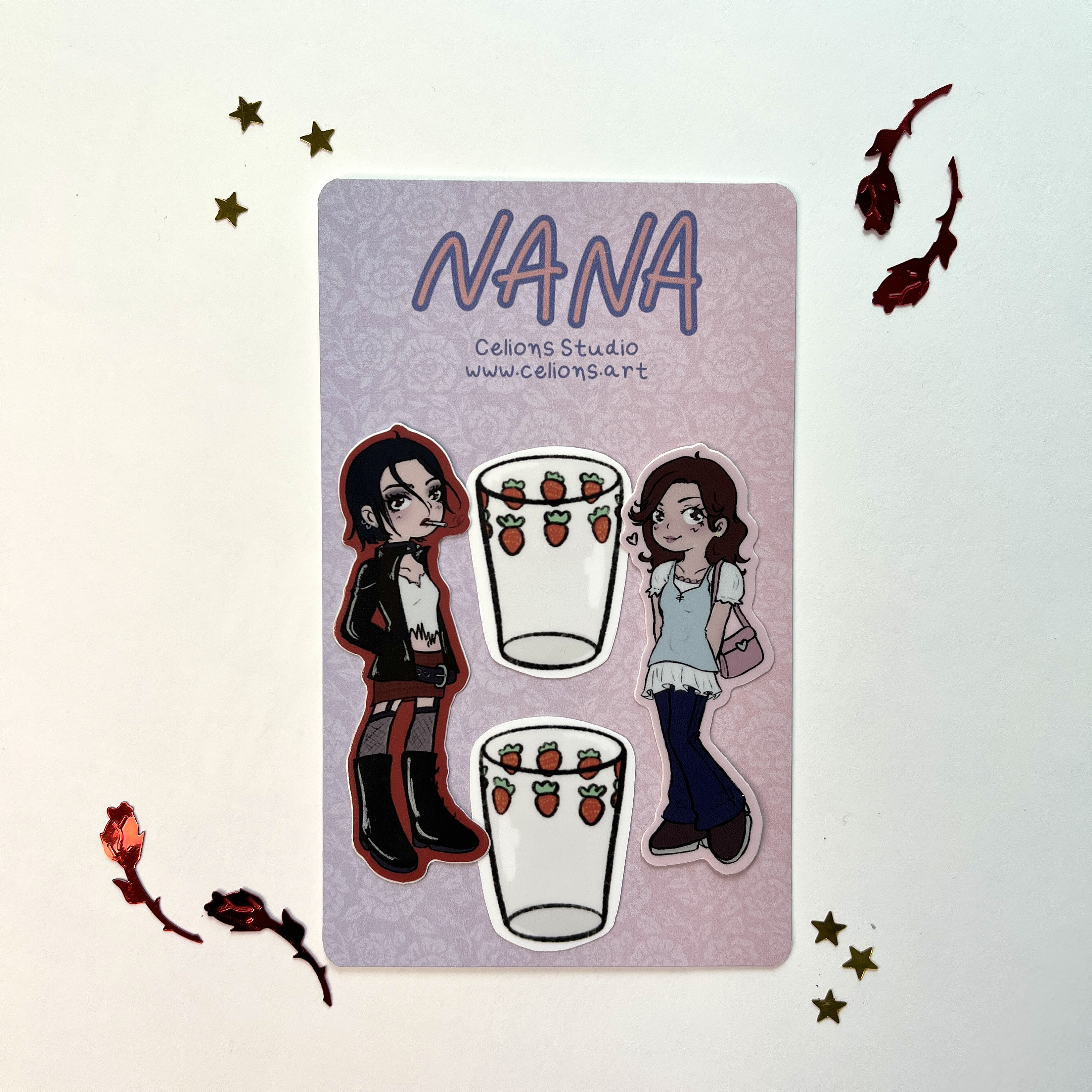 Nana & Hachi Sticker Set Glossy Aesthetic Anime Stickers Handmade - Etsy