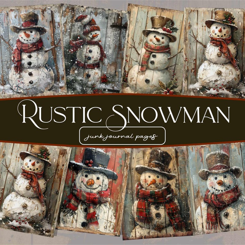 Rustic Snowman - Etsy