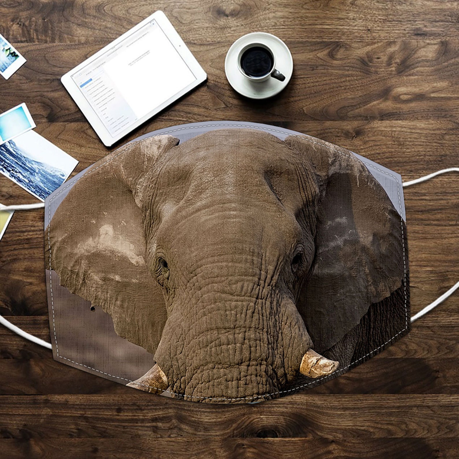 ELEPHANT 2 FACE MASK Animals Mask Gift for Boys Custom Mask | Etsy