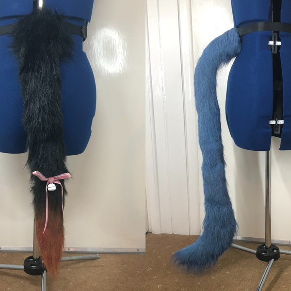 Black Furry Tail Belt - Etsy UK