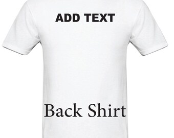 Text on Back Shirt - Etsy
