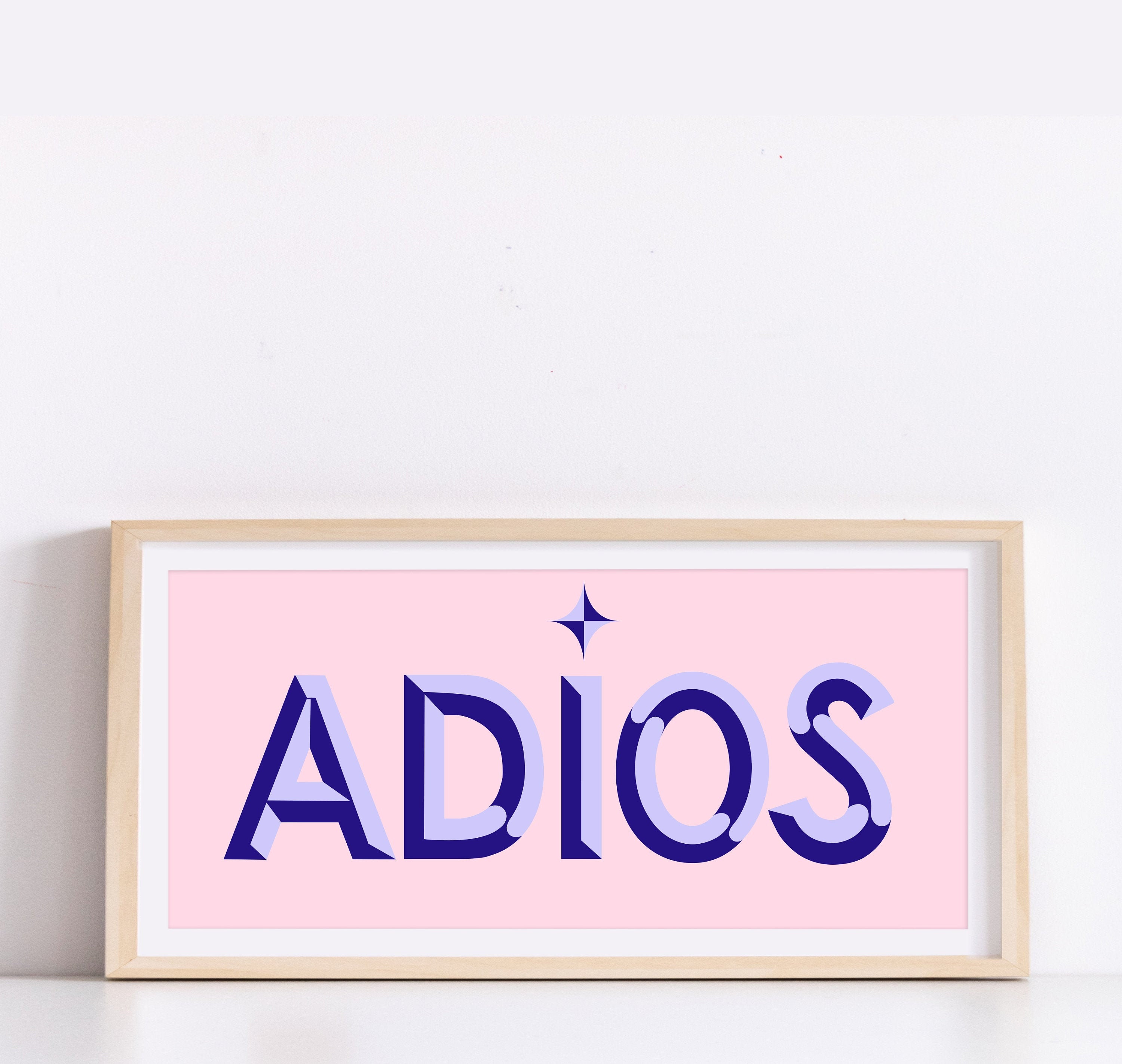 Adios Sign Giclée Fine Art Panoramic Print French Hand - Etsy UK