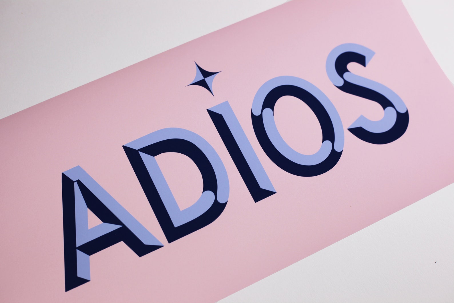 Adios Sign Giclée Fine Art Panoramic Print French Hand | Etsy