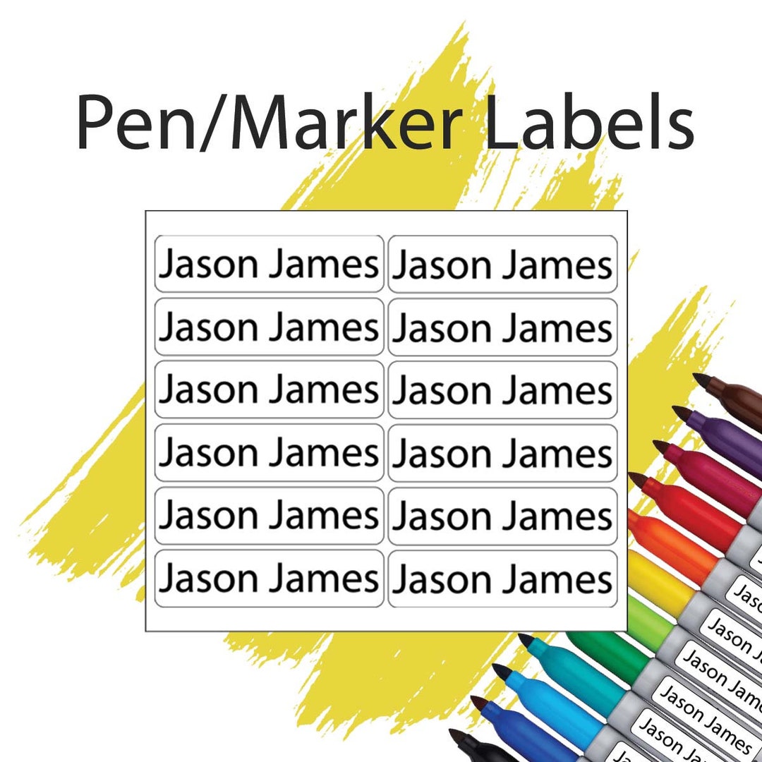 Custom Pen and Market Labels - Camp Labels - School - Nursery Labels ...