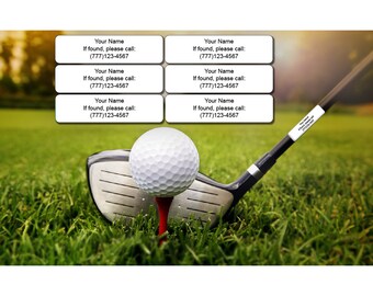 Custom Golf Shaft Labels - Etsy