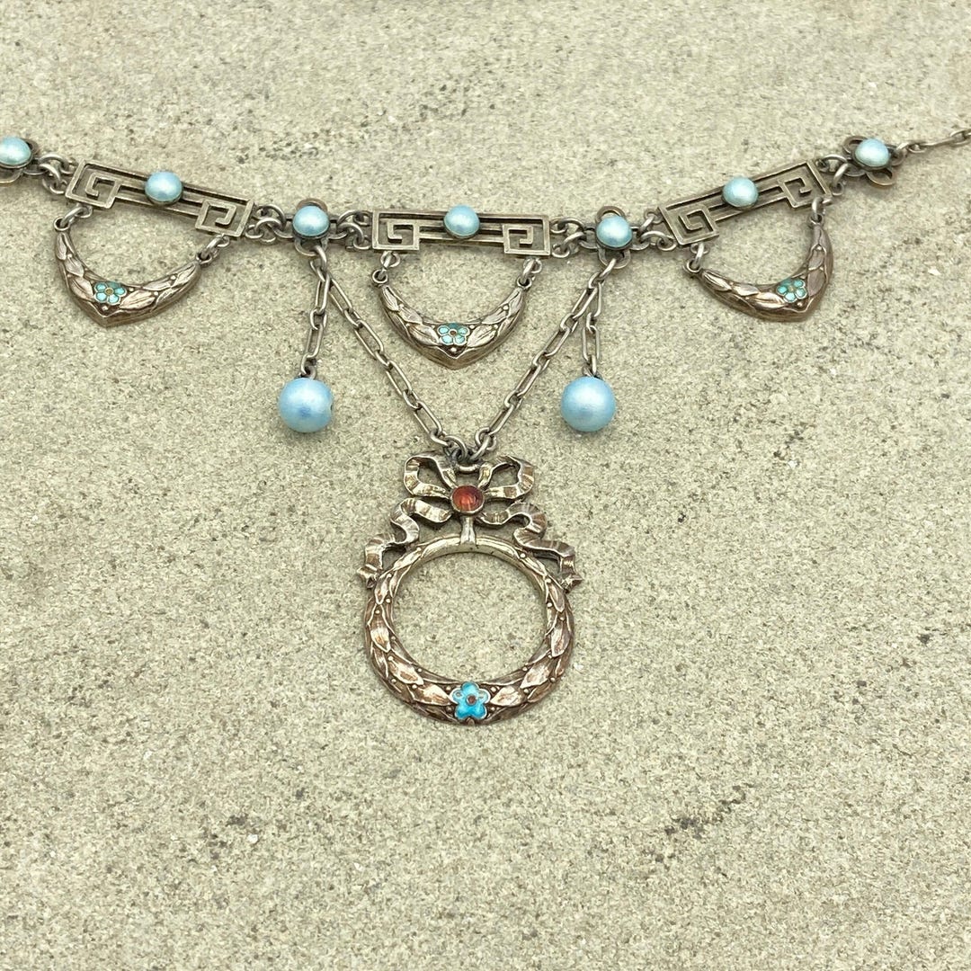 Rare, Marius Hammer, Art Nouveau, Silver Festoon Necklace - Etsy