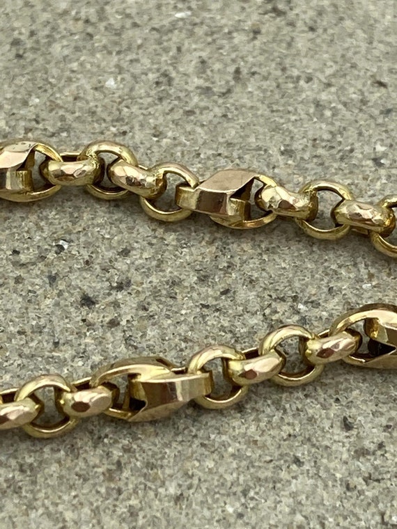 Antique 9ct Gold, Long guard Chain, Tulip & Belcher L… - Gem