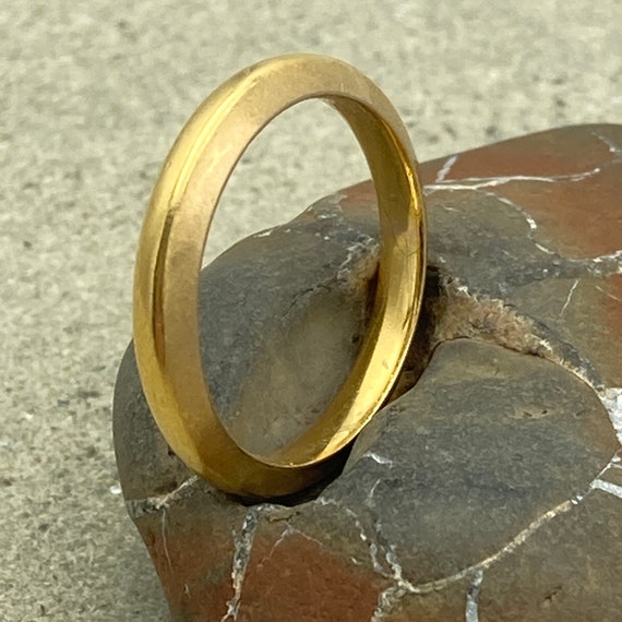 Vintage 22ct Gold Wedding Band by Kinsey Brothers & Patrick - Etsy