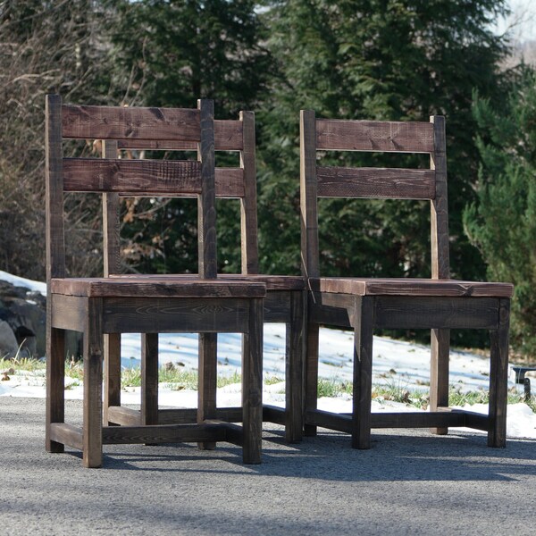 Rustic Dining Chairs - Etsy