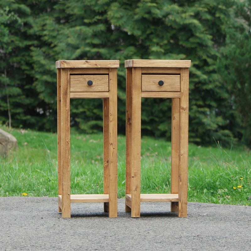 Narrow Nightstand Cabinet - Etsy