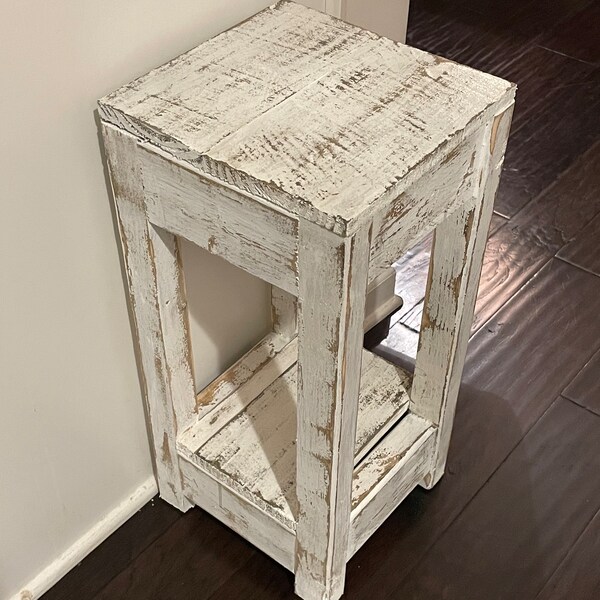 Rustic Side Table - Etsy