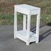 Rustic Vintage-design White End Table - Etsy