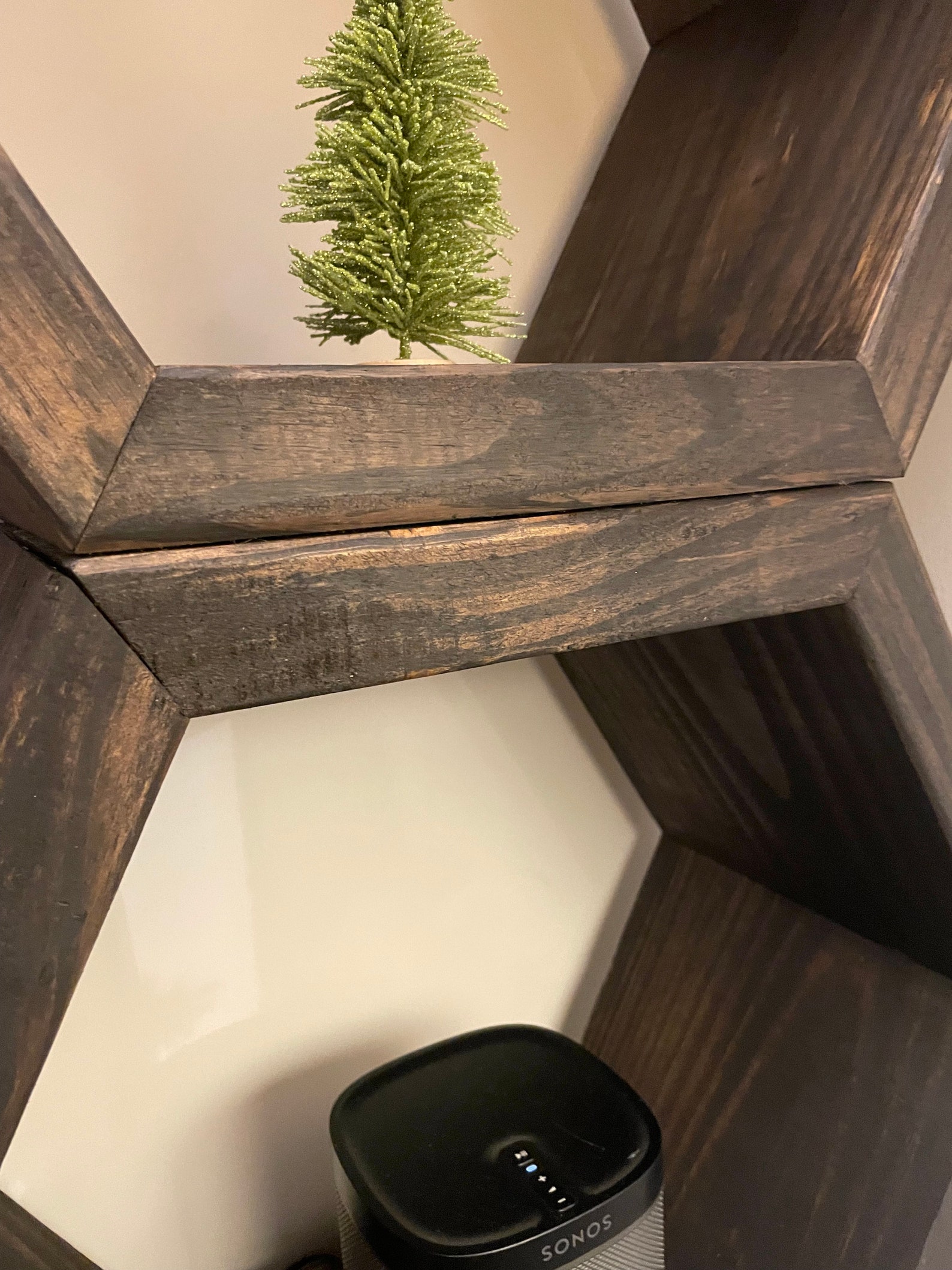 The BIG OLE Farmhouse-style Hexagon Shelf - Etsy
