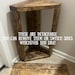 Farmhouse Corner Table. hammered & Distressed - Etsy